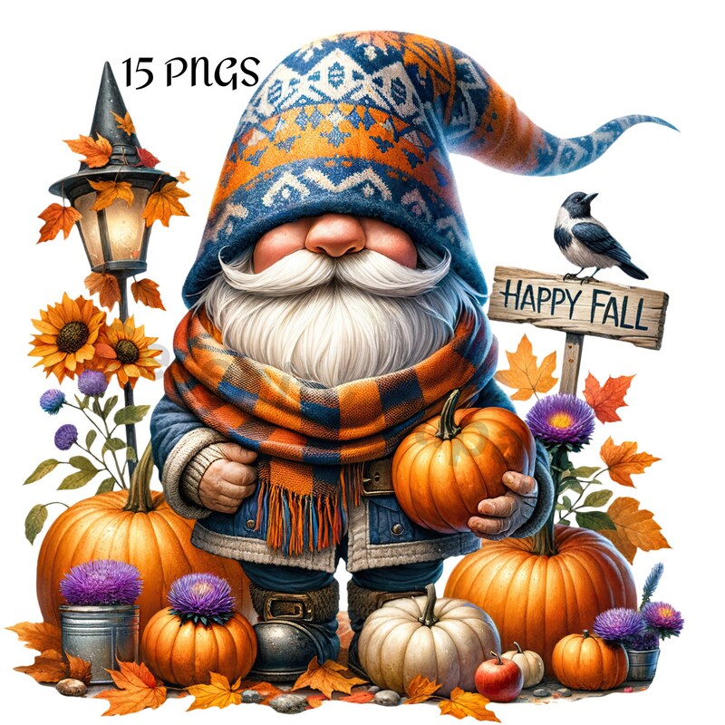 Fall Gnome Png - Etsy