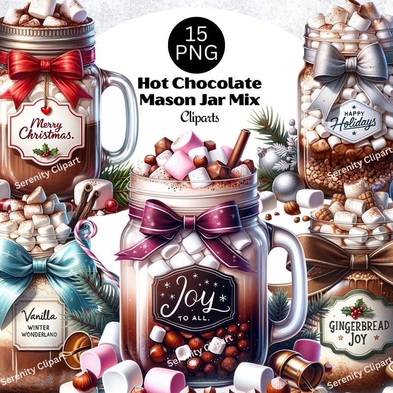 Hot Cocoa Clipart - Etsy