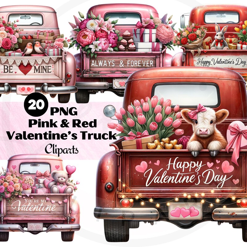 Valentines Day Truck - Etsy