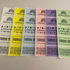 Correo Feliz Thermal Sticker Labels | Small Business Packaging Labels ...