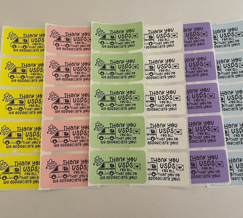 USPS Thank You Thermal Sticker Labels | Small Business Packaging ...