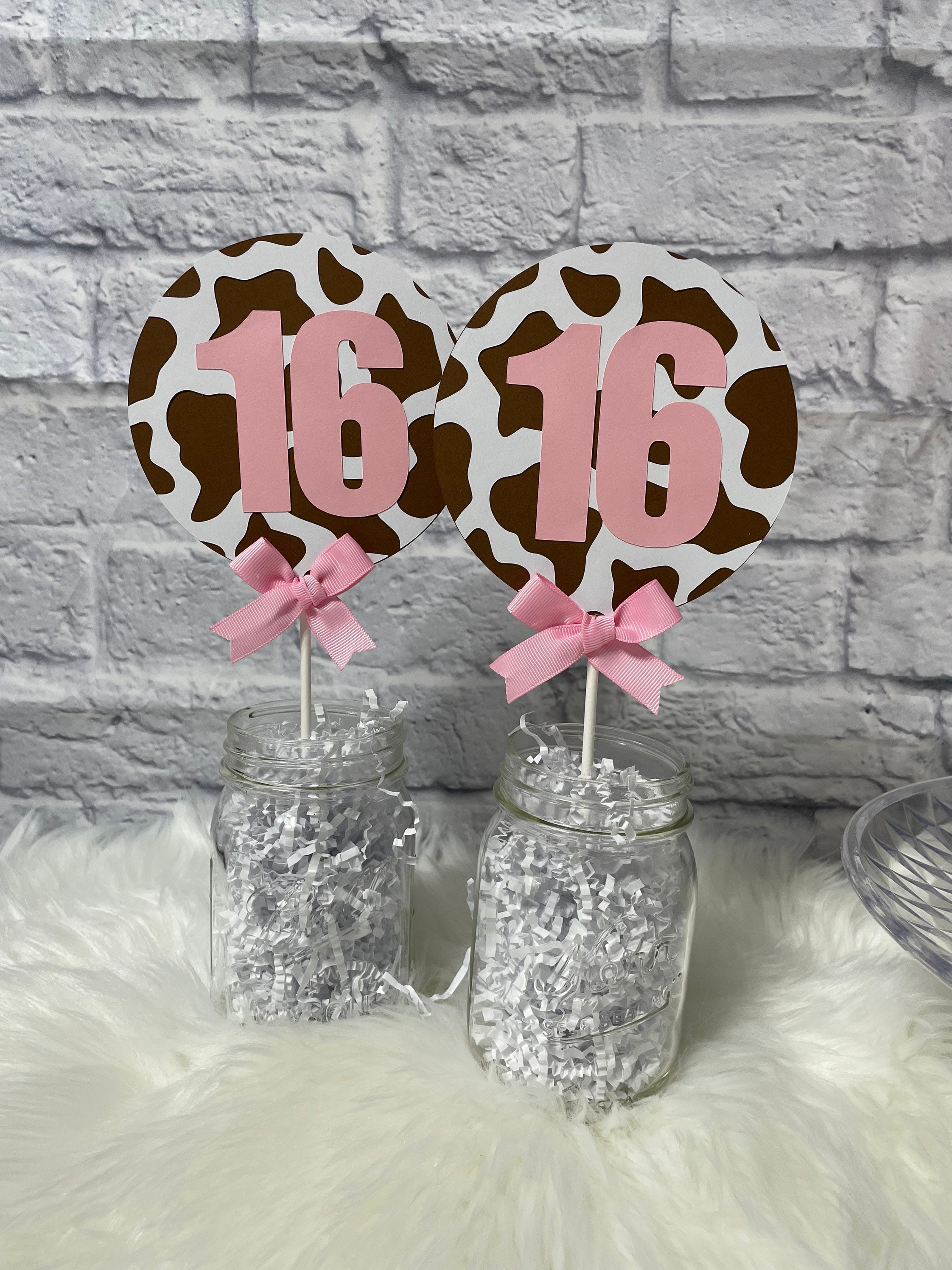 Cow Print Theme Birthday Decorations Cowgirl Sweet 16 - Etsy