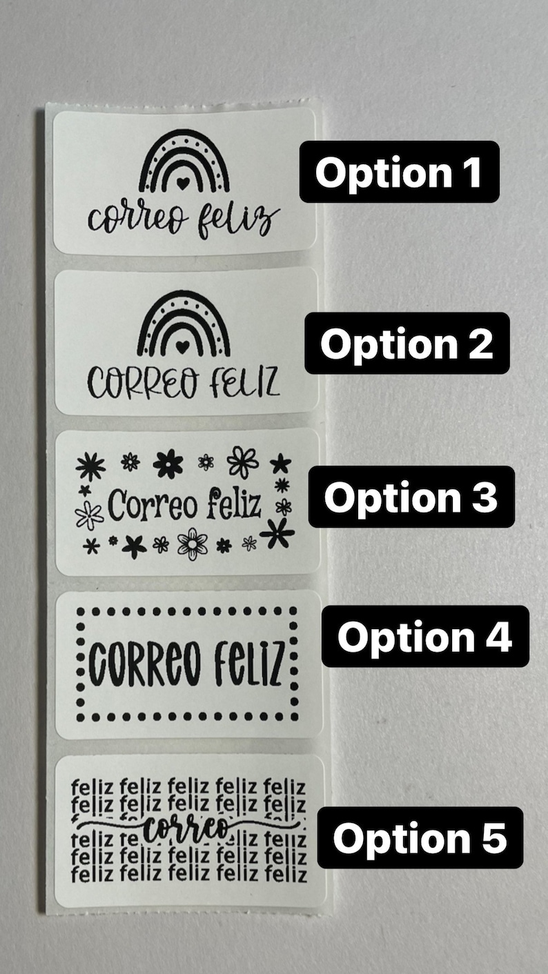 Correo Feliz Thermal Sticker Labels | Small Business Packaging Labels ...