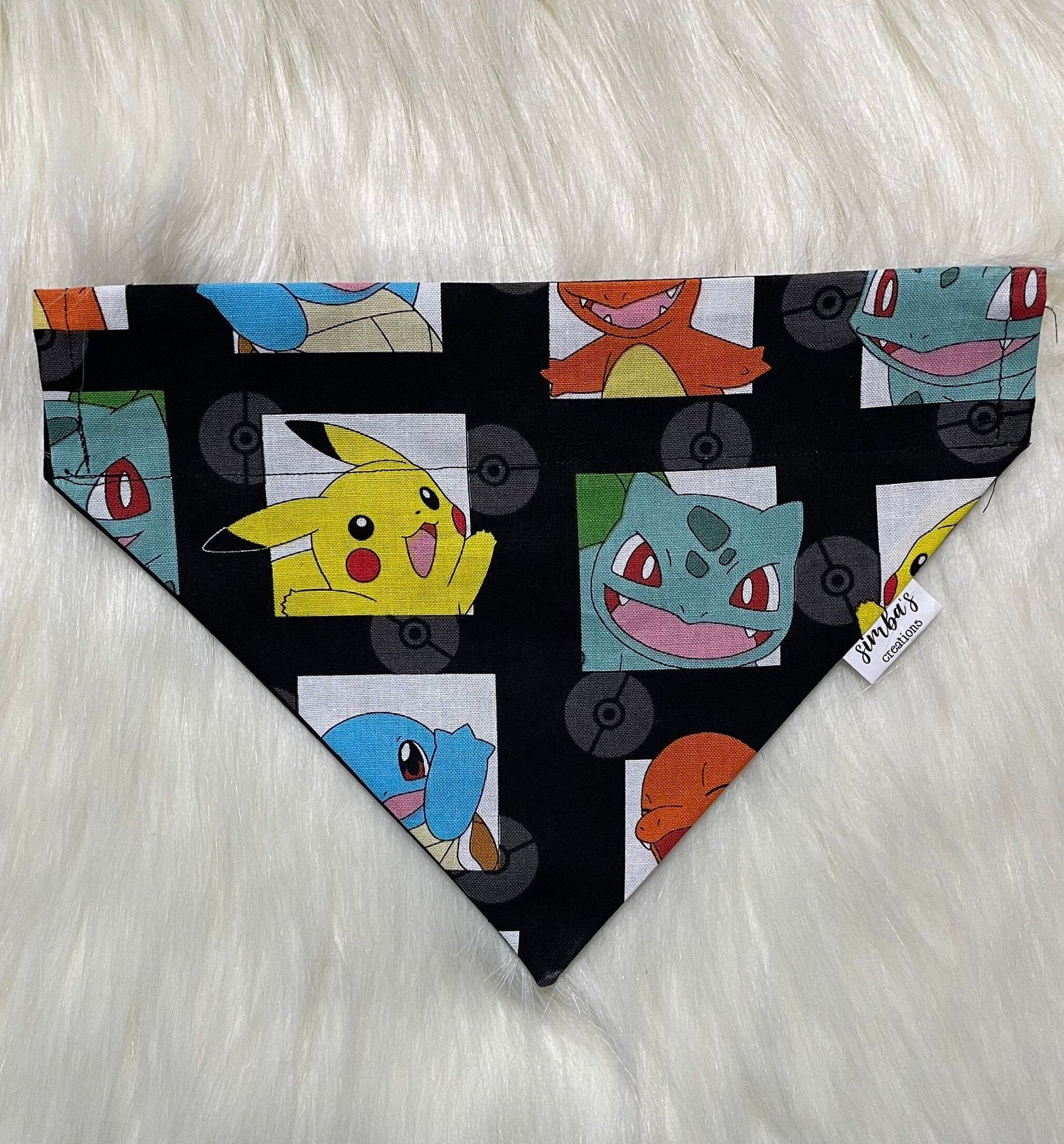 Pokémon Dog Bandana Over the Collar Bandana Slip On | Etsy
