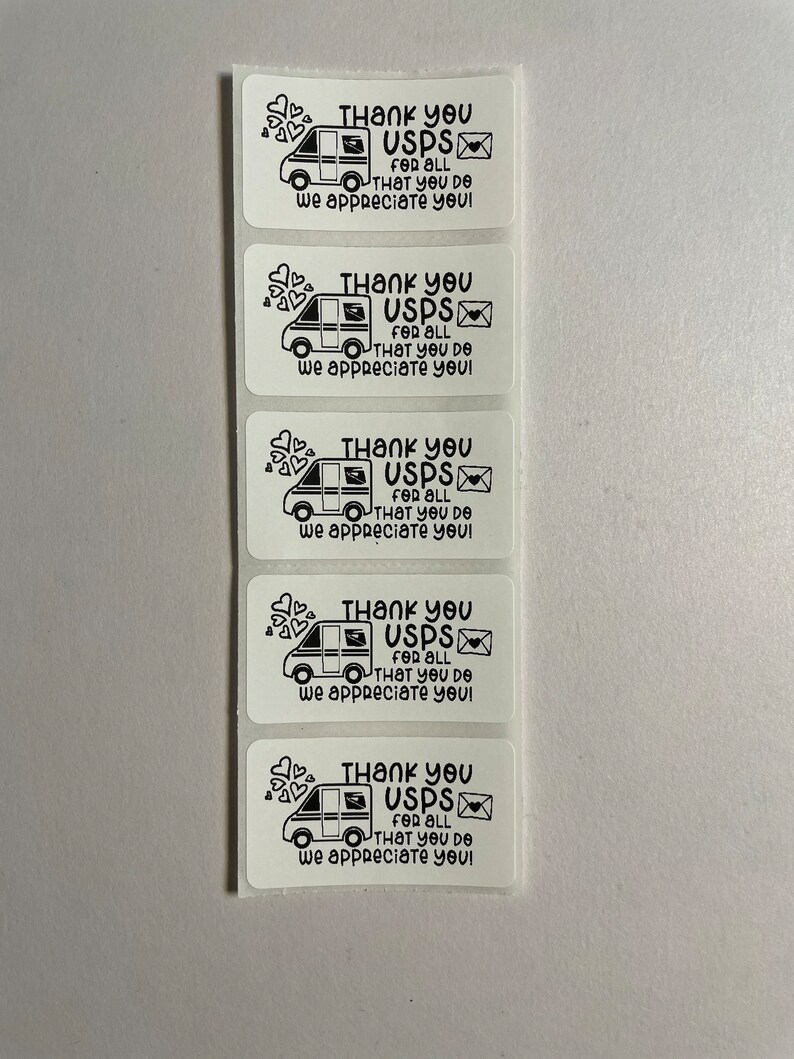 USPS Thank You Thermal Sticker Labels Small Business - Etsy