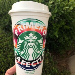 Starbucks Hot Cup With Personalized Decal | Pattern Decal | Reusable ...