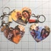 3" Heart Shaped Acrylic Keychain, Heart Keychain, Picture Keychain - Etsy