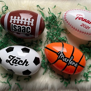 Easter Jumbo Sports Eggs Personalized Easter Eggs Fillable Easter Egg ...