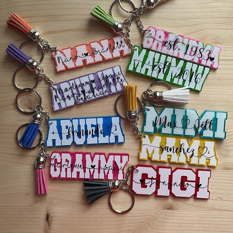Granny Acrylic Keychain - Etsy