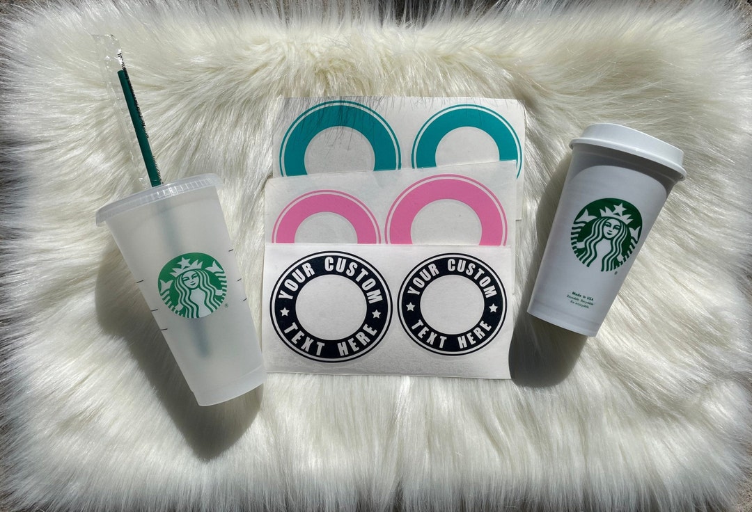 DECAL ONLY for Starbucks Hot and Cold Cup | Solid Color Decals for ...