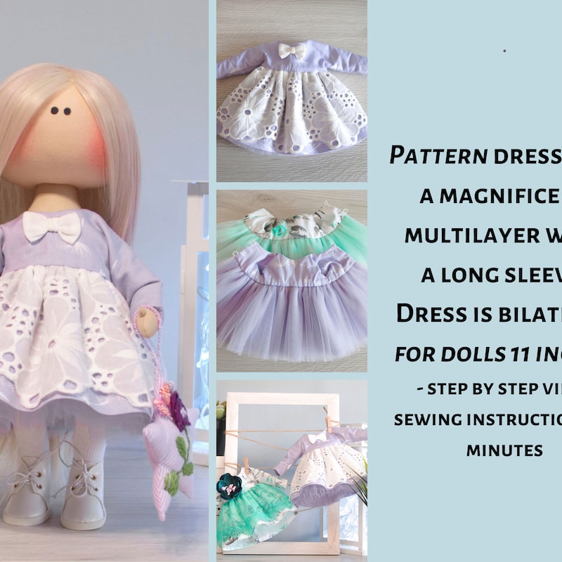 Doll Dress Pattern - Etsy
