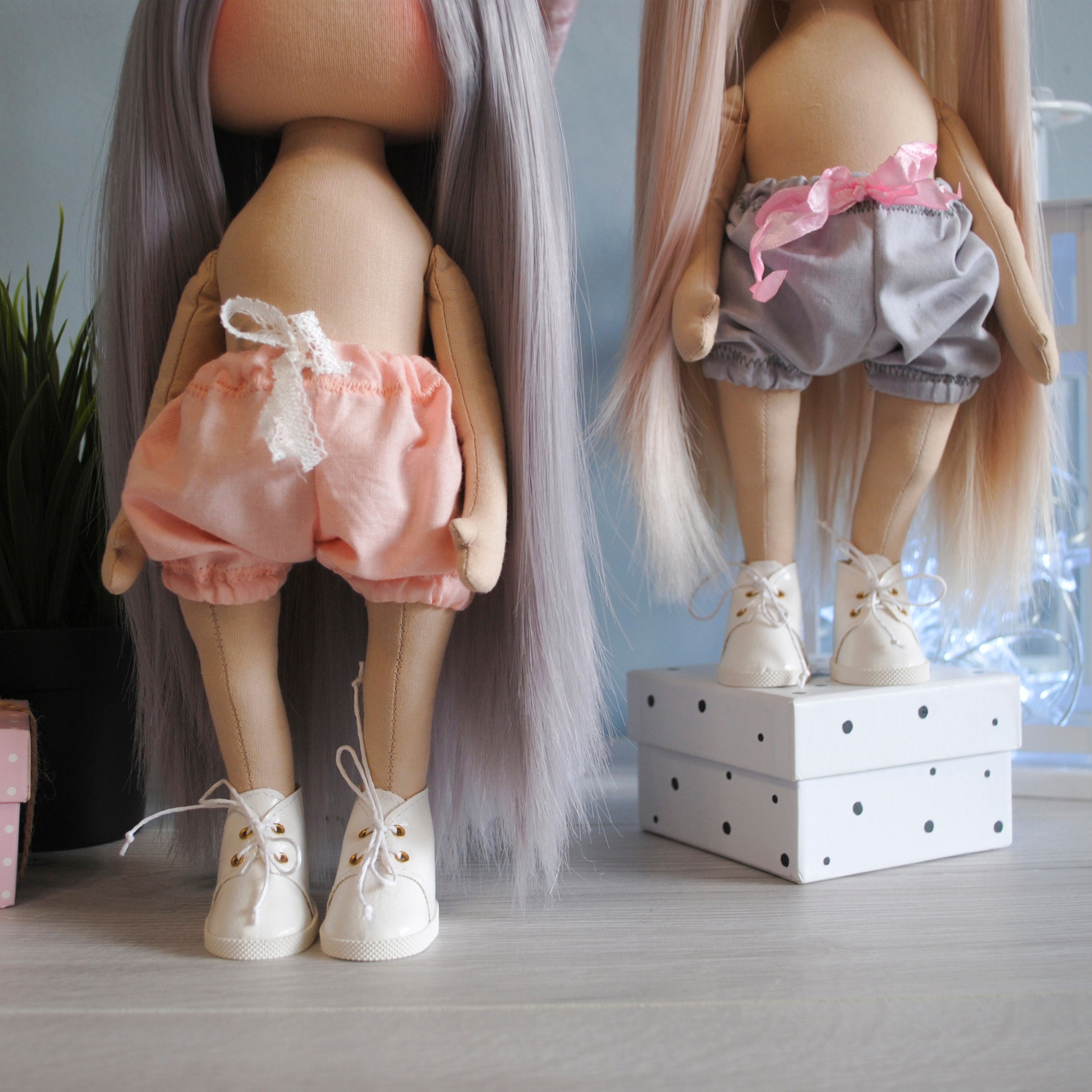 Pattern Bloomers Textile Dolls 11 Inch. Sewing Clothes for a Rag Dolls ...