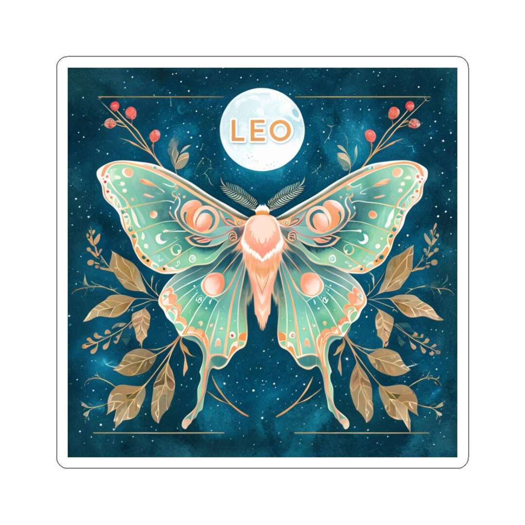 Astrological Leo Butterfly Stickers - Celestial Decor for Astrology ...