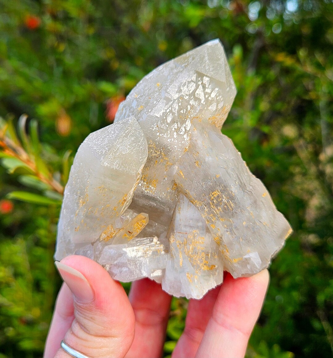 Tasmanian Candle Wax Quartz With Kaolinite / Candle Quartz Cluster ...