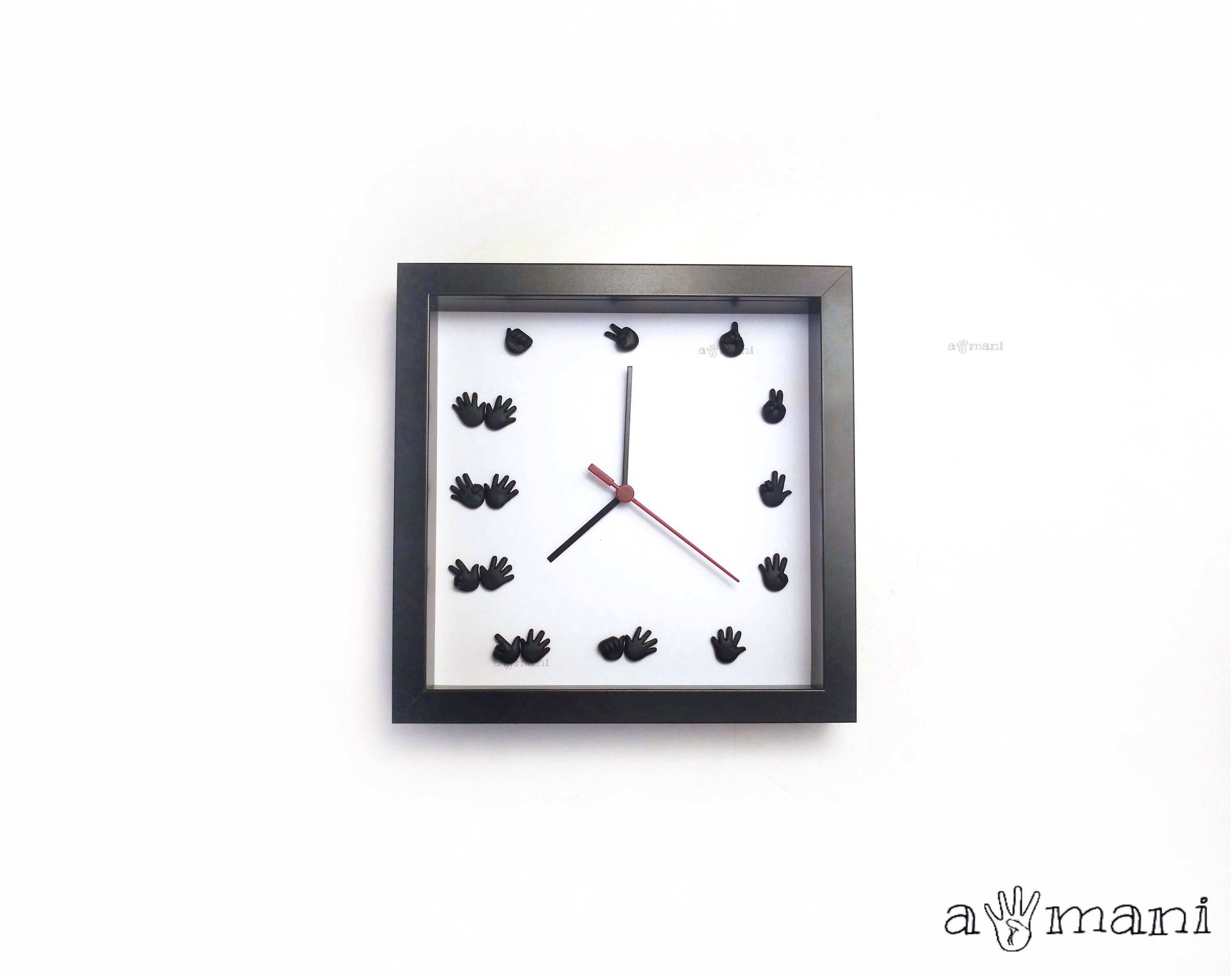 Sign Language Wall Clock Wall Decor Interior Design Ideas Sign - Etsy