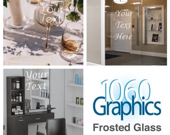 Frosted Numbers Glass - Etsy