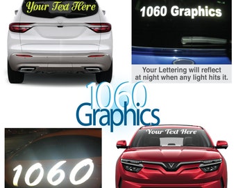 Reflective Vinyl Lettering - Etsy