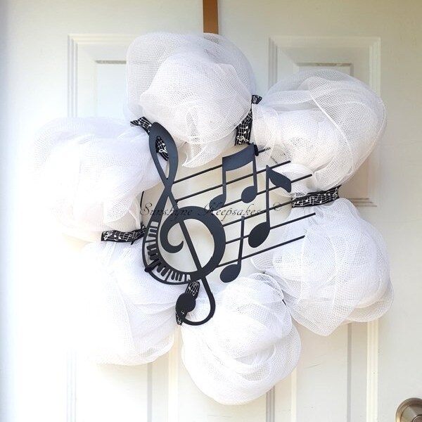 Musical Notes Wreath - Etsy