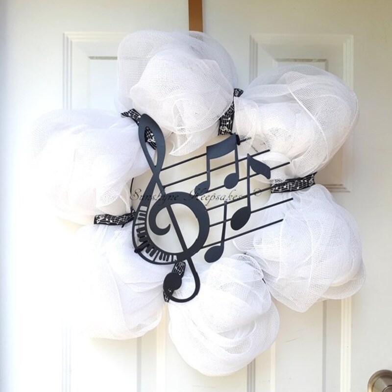 Musical Note Wreath - Etsy