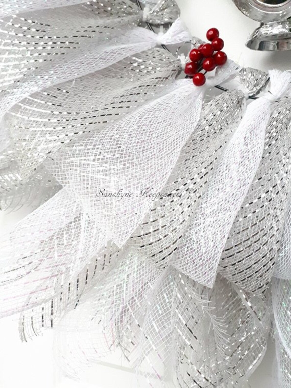 Wedding Bells Deco Mesh Door Wreath handmade Extra Large 34 Wreath - Etsy