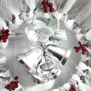 Wedding Bells Deco Mesh Door Wreath handmade Extra Large 34 Wreath - Etsy
