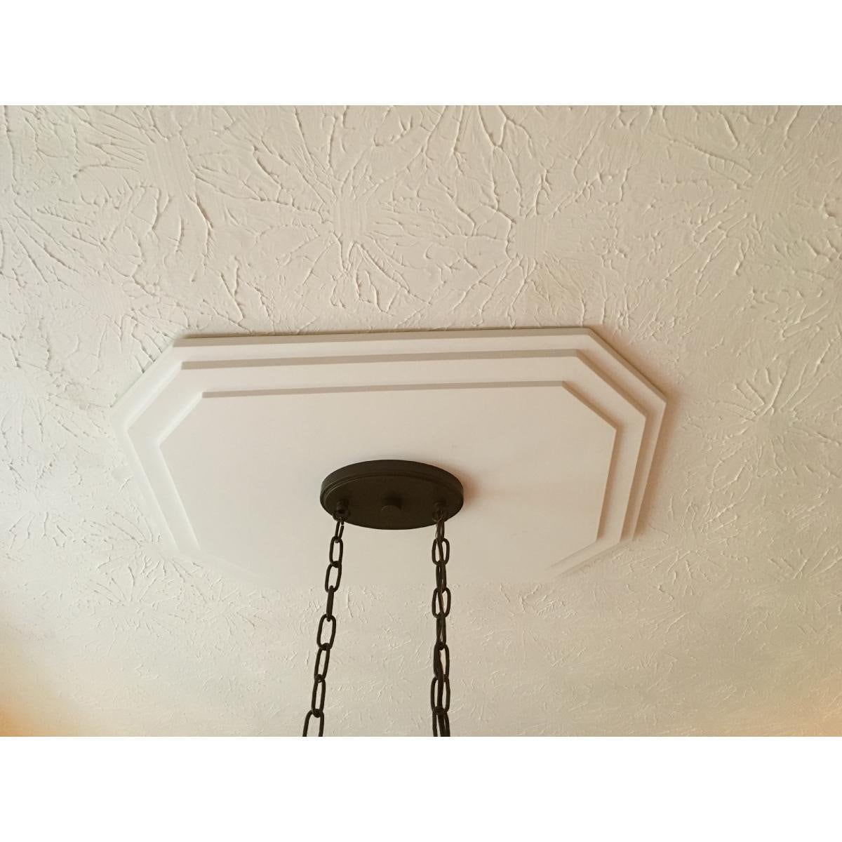 15 3/8"od X 3 5/8"id X 1"p Federal Ceiling Medallion (fits Canopies up ...