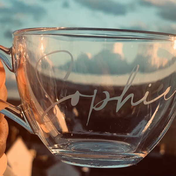 Glass Tea Cups - Etsy