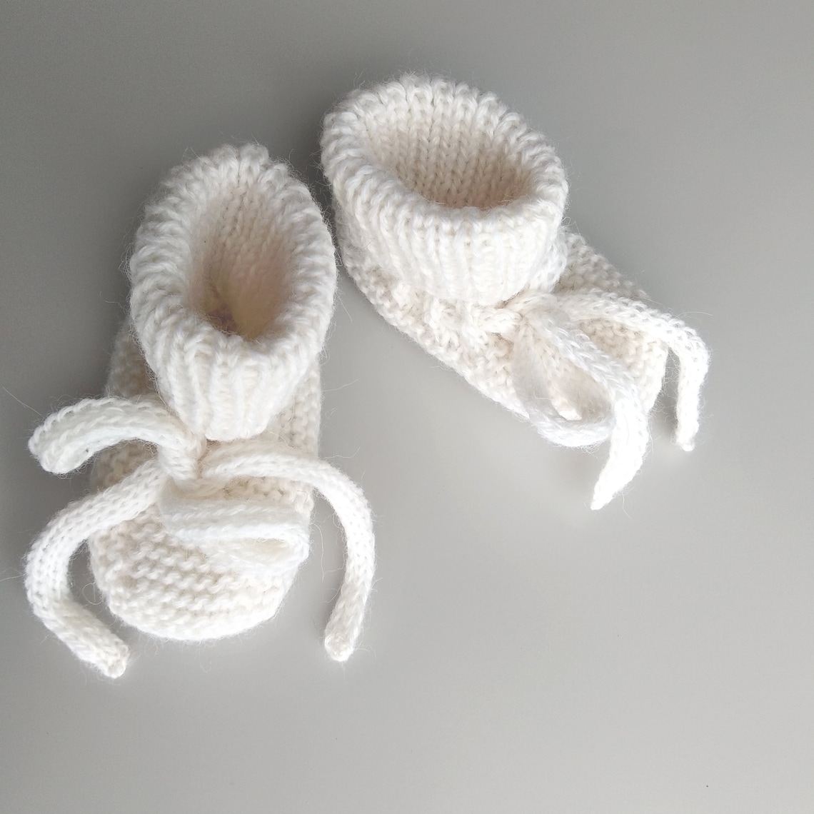 Knit Baby Booties Green Lamb and Alpaca Wool Blend Baby Booty | Etsy