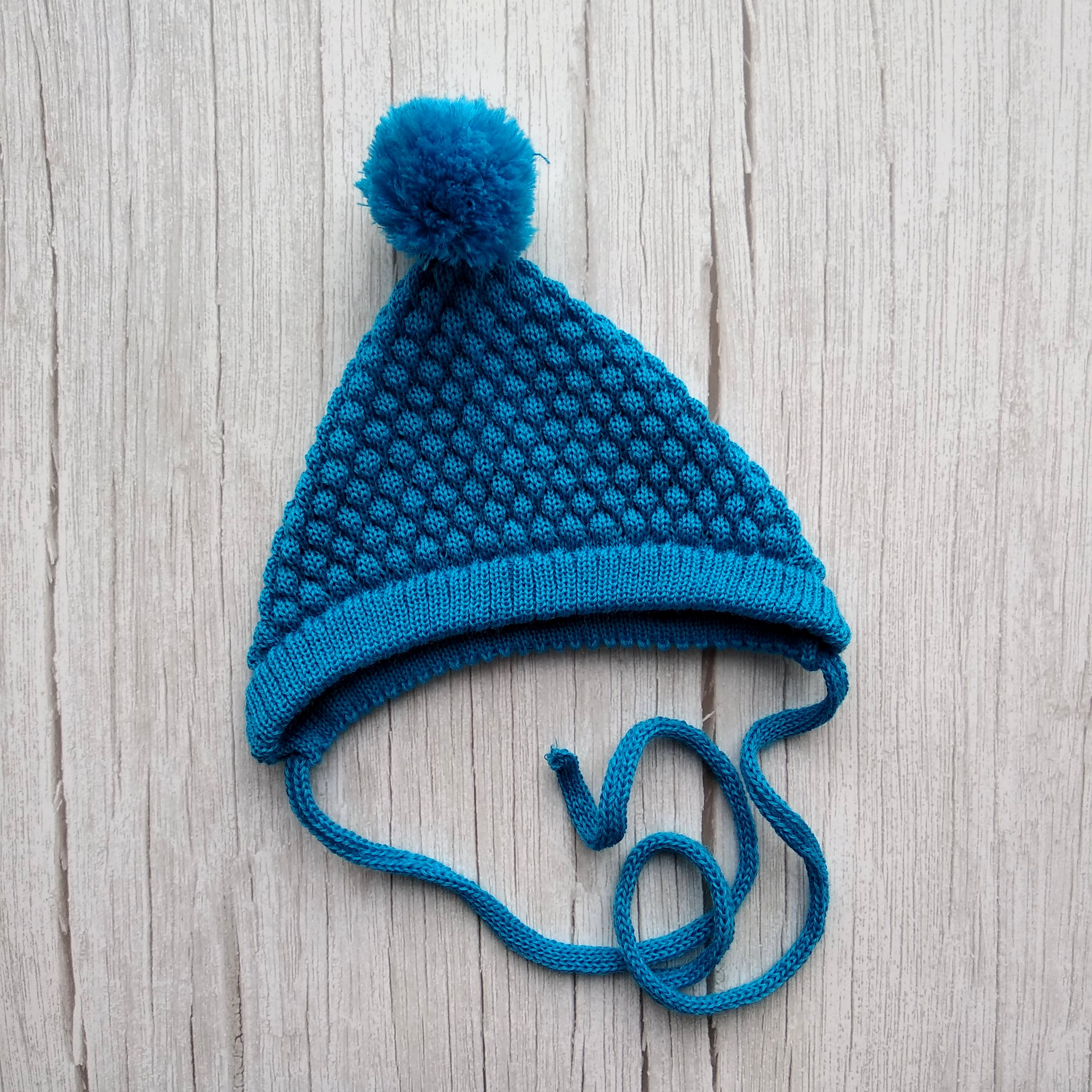 Baby boy bonnet merino wool newborn baby hat knit | Etsy