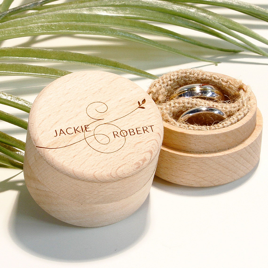 Engraved Wedding Ring Box Wooden Ring Box Ring Bearer Box - Etsy UK