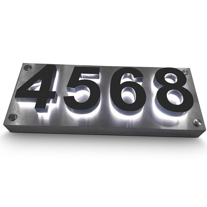 Light up Address Numbers - Etsy