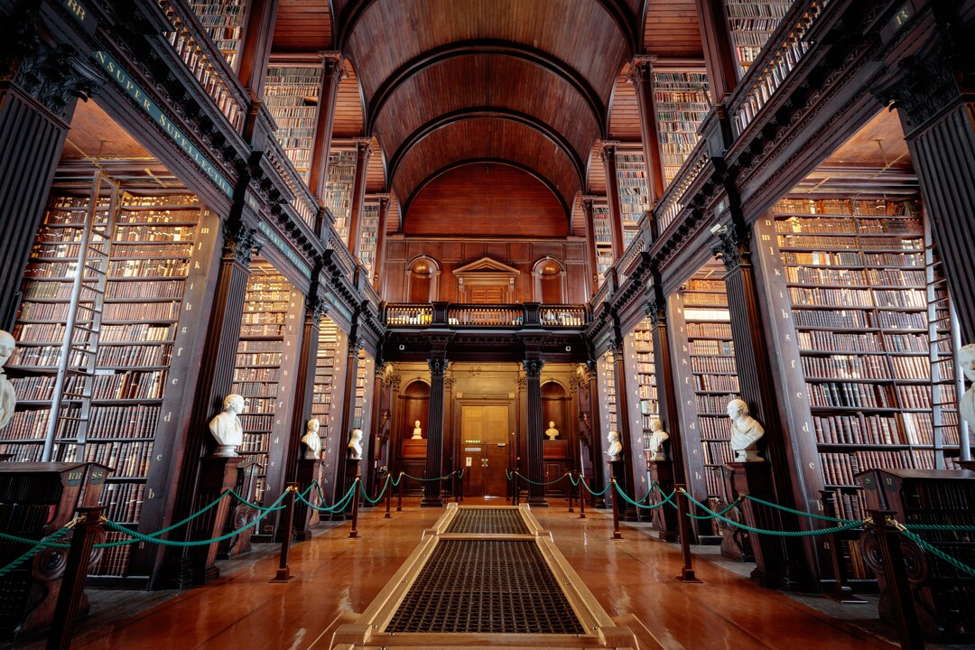 Library of Trinity College Fine Art Photo Print - Etsy