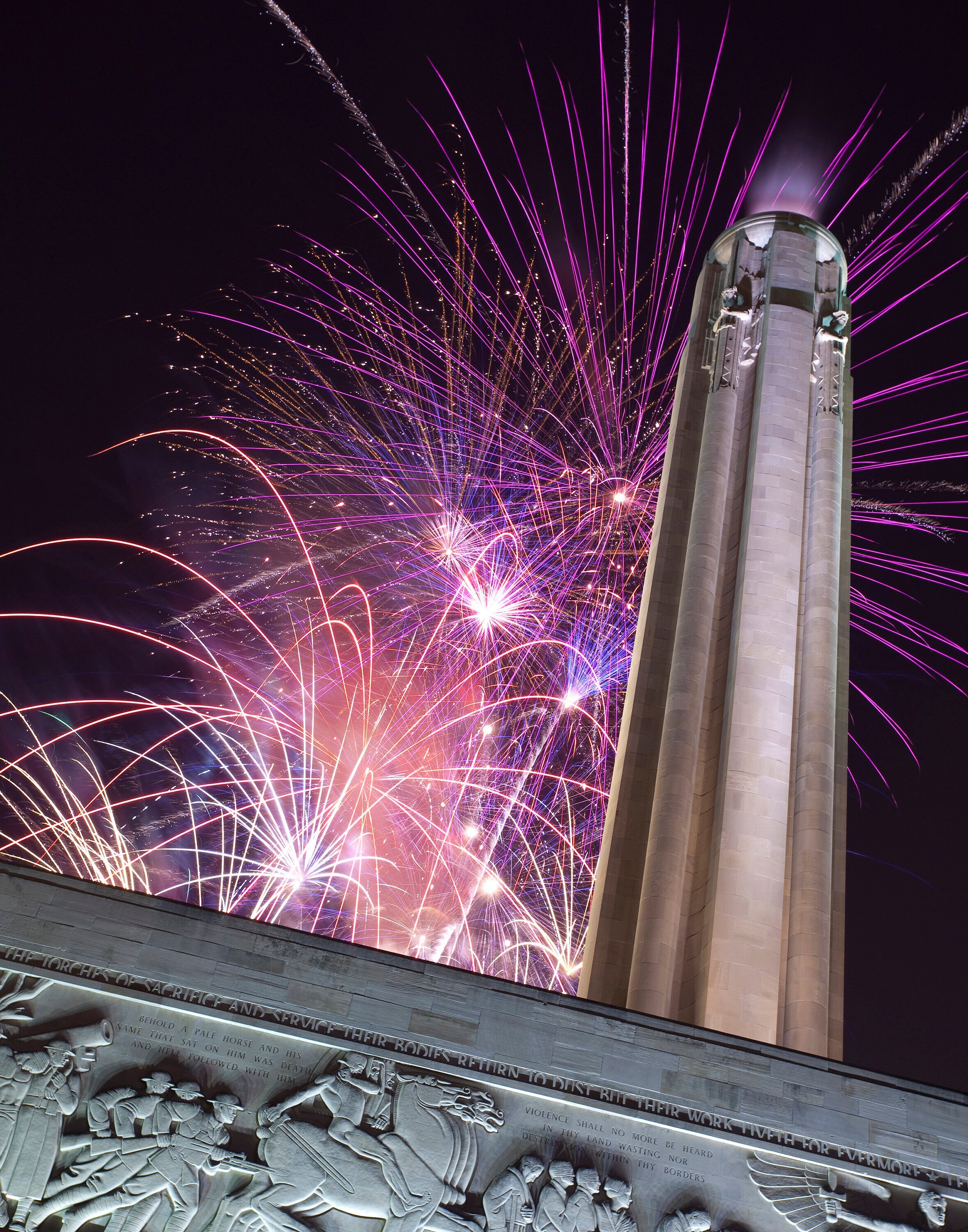 Fireworks at the Liberty Memorial - Etsy