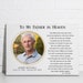 Broken Chain Poem Canvas Sympathy Gift, Memorial Canvas, Loss of Loved ...
