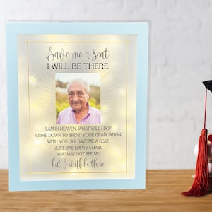 Graduation Memorial Sign for Loss of Loved One, Loving Memory Sign ...