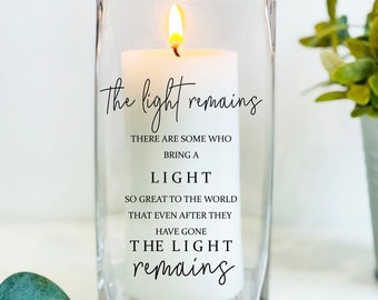 Memorial Candle for Loss of Loved One Memory Candle for - Etsy