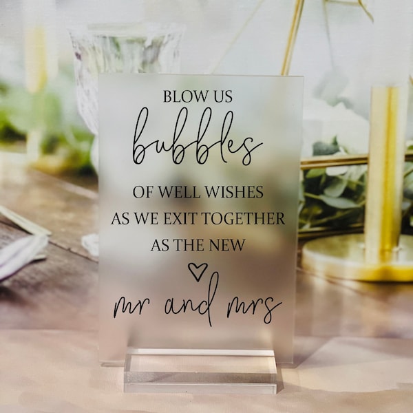 Wedding Bubble Sign - Etsy
