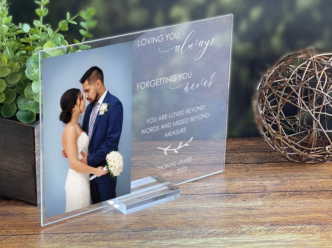 In Loving Memory Memorial Photo Sign, Sympathy Photo, Bereavement ...