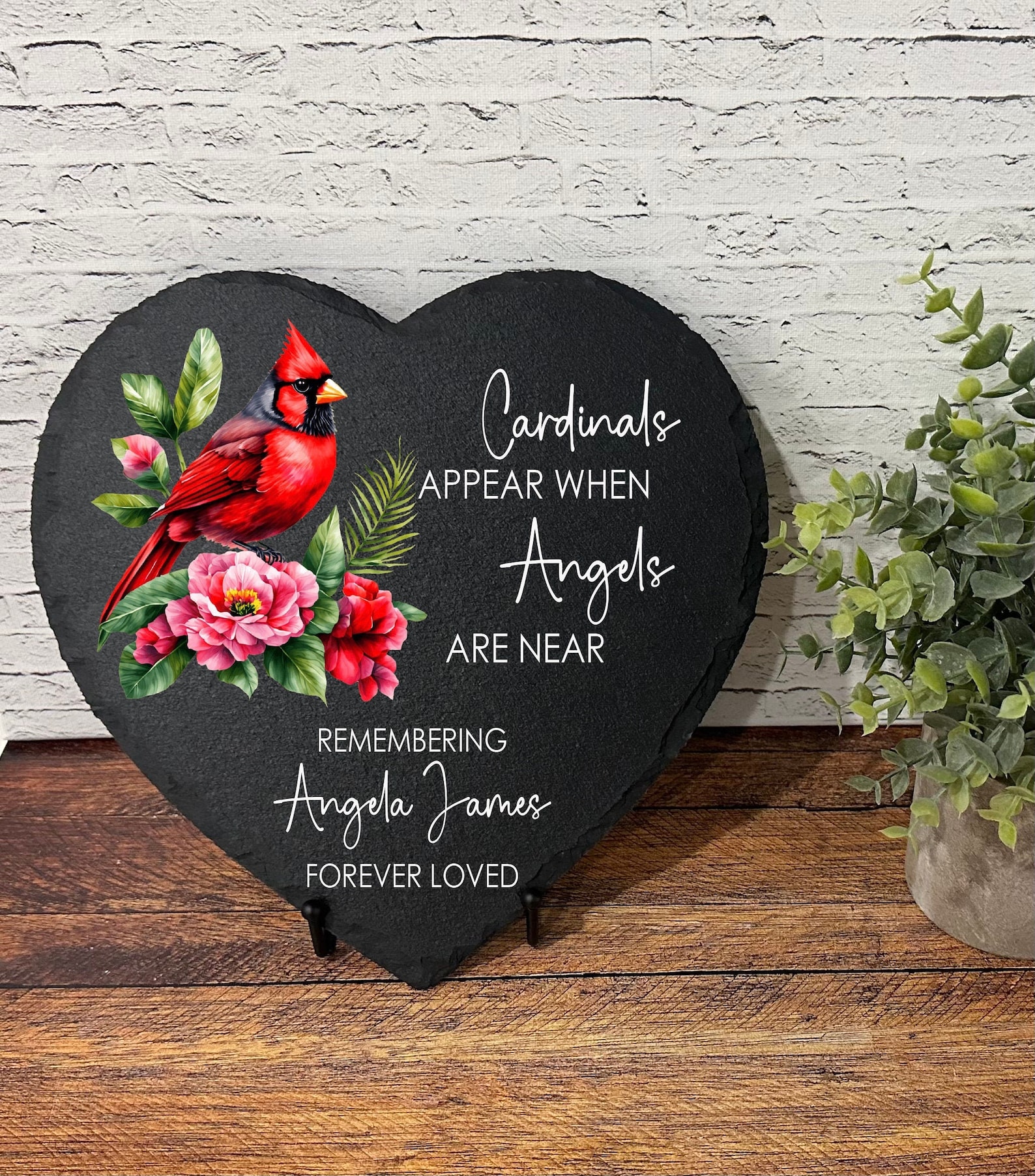 Garden Stone, Temporary Grave Stone for Loss of Loved One, Slate Grave ...