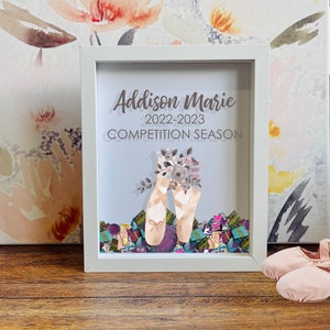 Custom Printed Dance Shadow Box, Competition Pin Box, Personalized ...