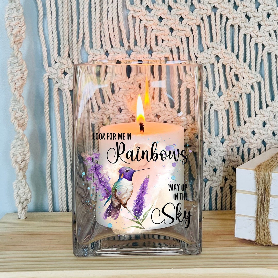 Memorial Candle for Loss of Loved One, Memory Candle for Celebration of ...