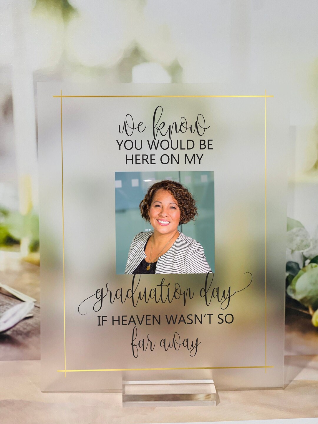 Reserved Acrylic Memorial Sign, Acrylic Memorial Sign, Frosted Acrylic ...