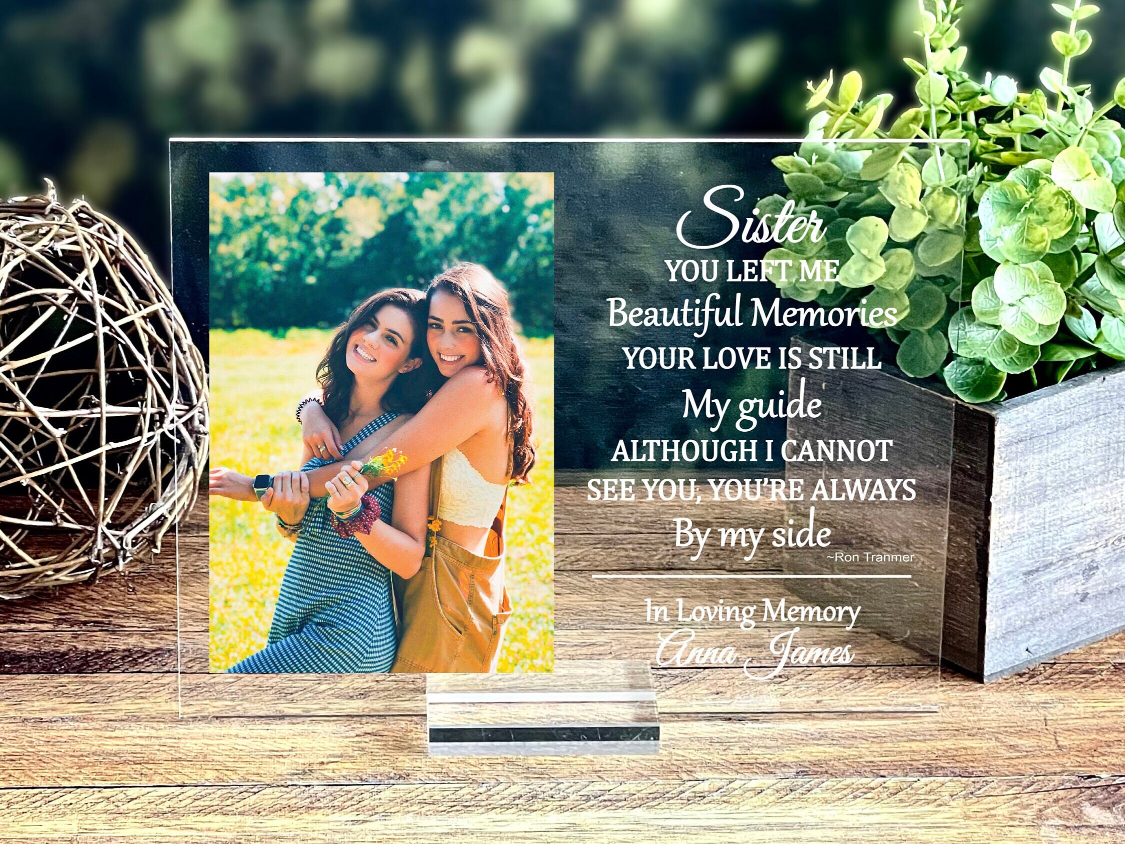 Beautiful Memories Memorial Photo Sign Sympathy Photo Gift - Etsy