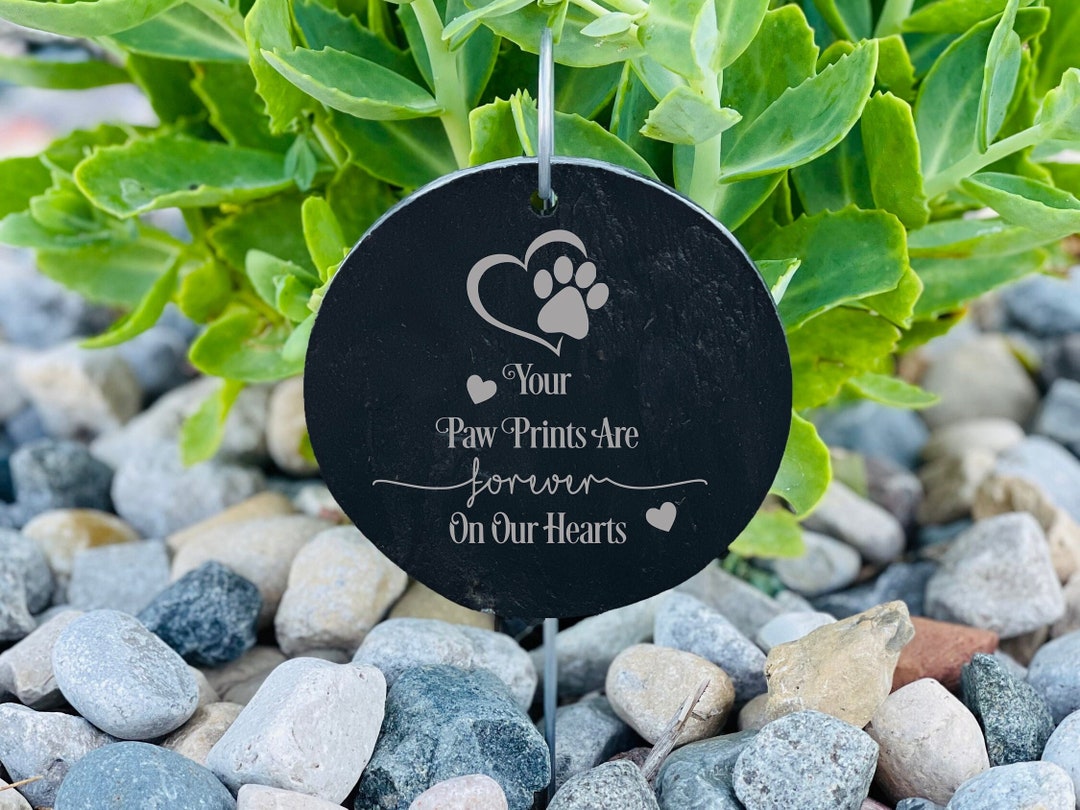 Personalized Pet Memorial Stone Engraved Dog Memorial Slate - Etsy