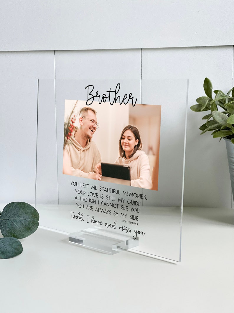 Loss of Brother Photo Frame Brother Memorial Frame Memorial - Etsy