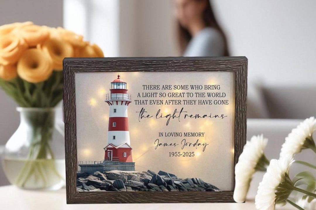 Blue A Limb Has Fallen, Sympathy Gift, Memorial Frame, Keepsake, Memory ...