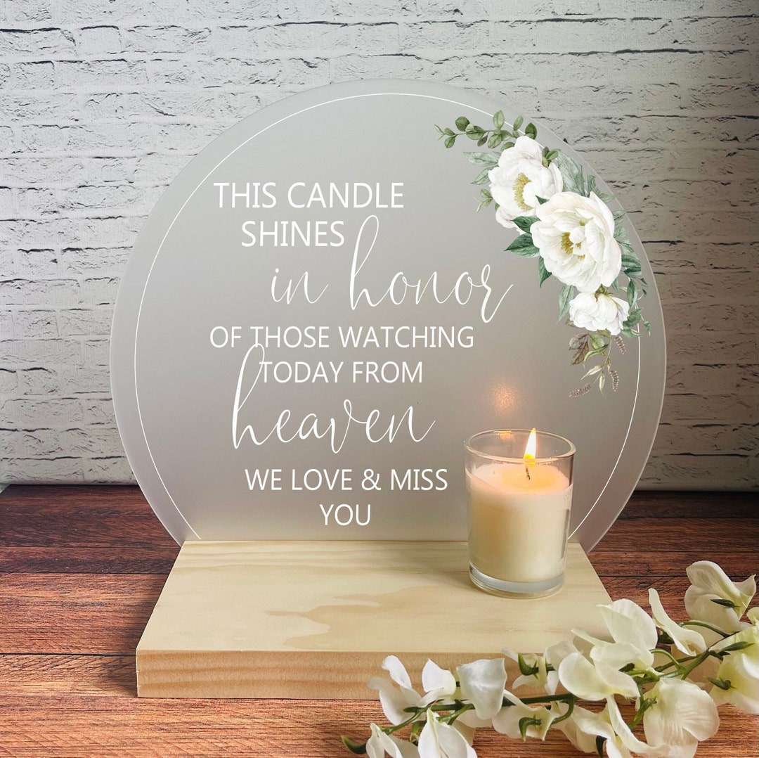 Wedding Memorial Sign, Memorial Tribute, Wedding Remembrance Sign ...