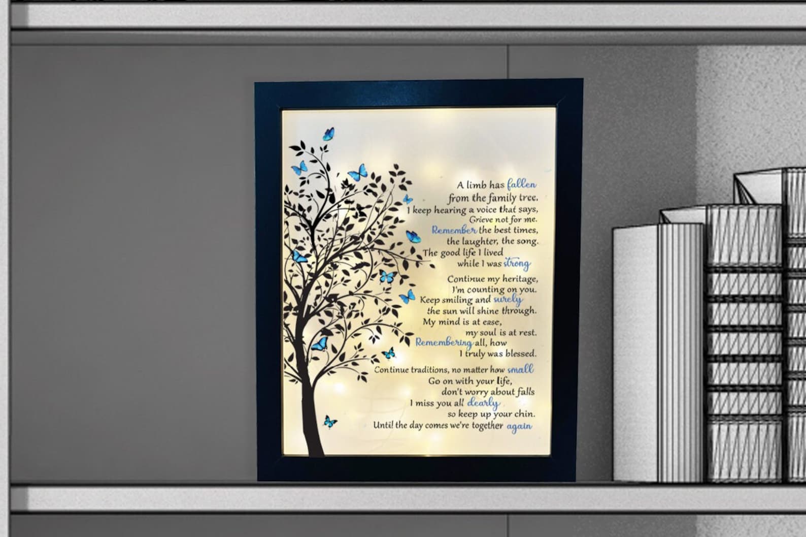 A Limb Has Fallen Family Tree Memorial Gift Keepsake for - Etsy