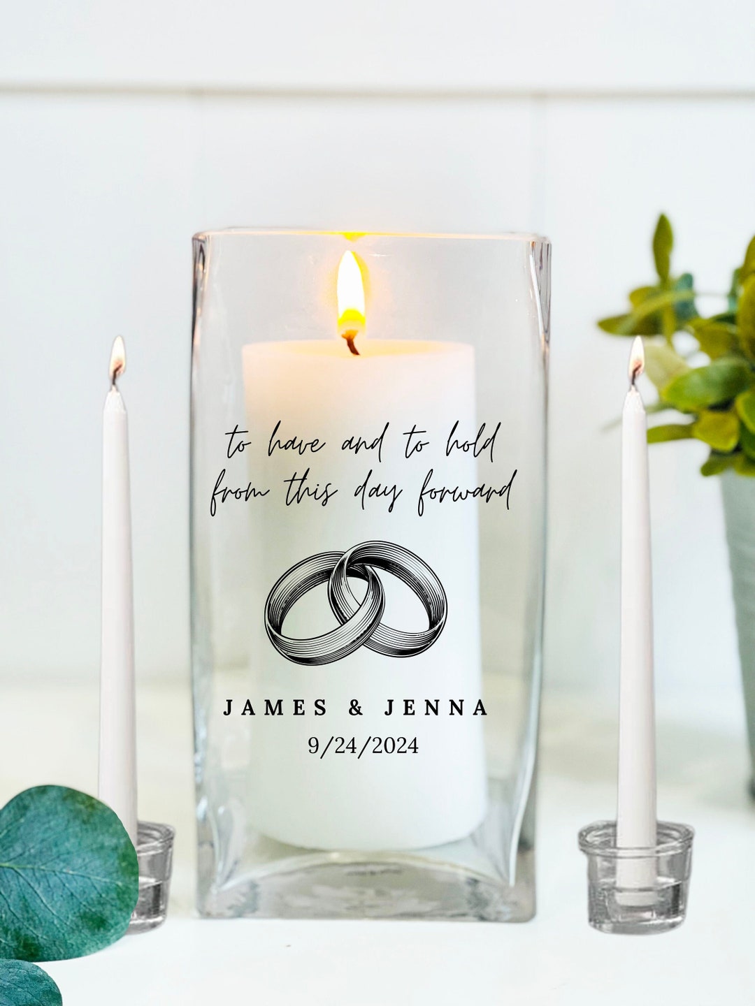 Family Unity Candle Set, Blended Family Unity Ceremony, Custom Unity ...