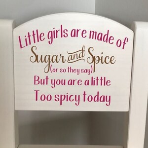 UV Printed Time Out Chair, No Vinyl Used Wood Time Out Chair, Time Out ...